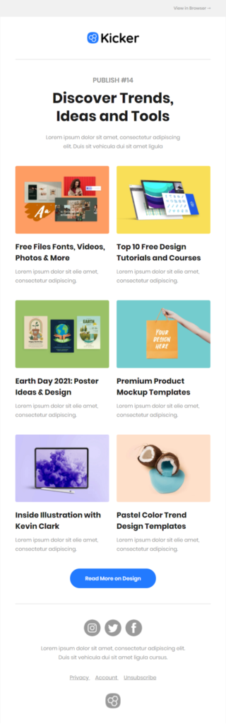 Kicker Email Template 10