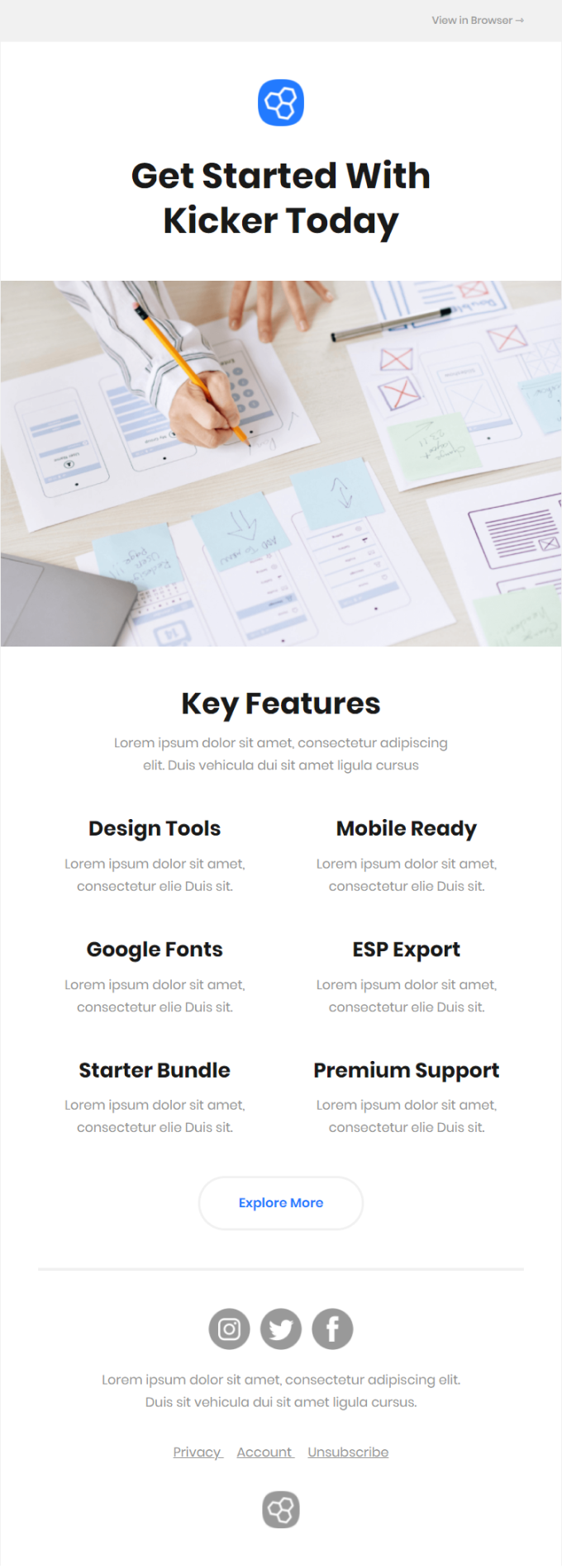 Kicker Email Template 6