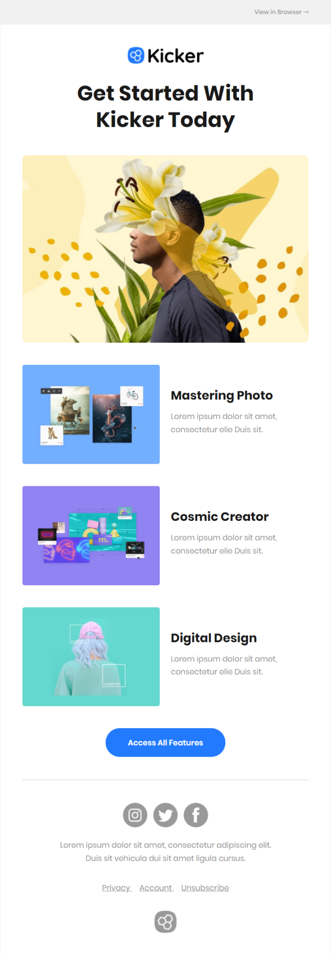 Kicker Email Template 9