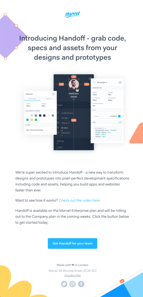 Introducing Handoff – Turn your designs into code, assets and specs for ...