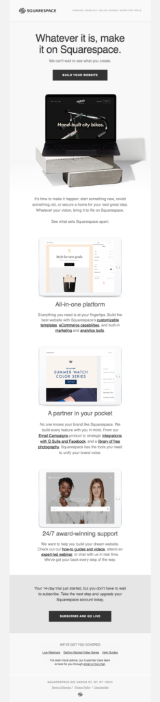 Getting started with Squarespace