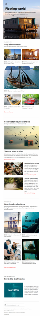 Floating homes, waterfall slides, & more reasons to travel