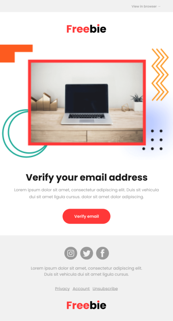 Freebie Email Template 1