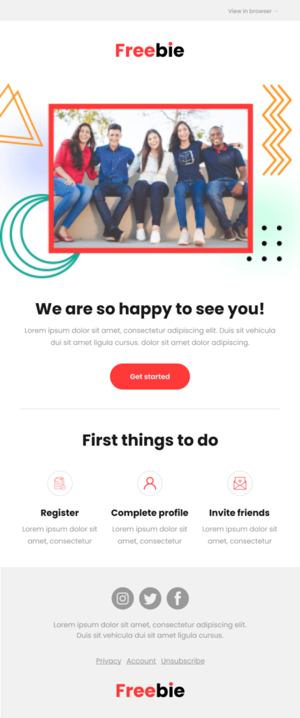 Freebie Email Template 2