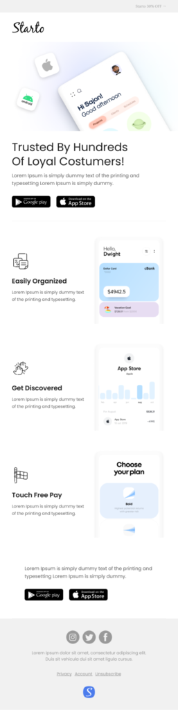 Starto Email Template 4