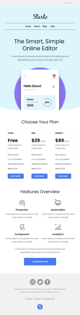 Starto Email Template 5