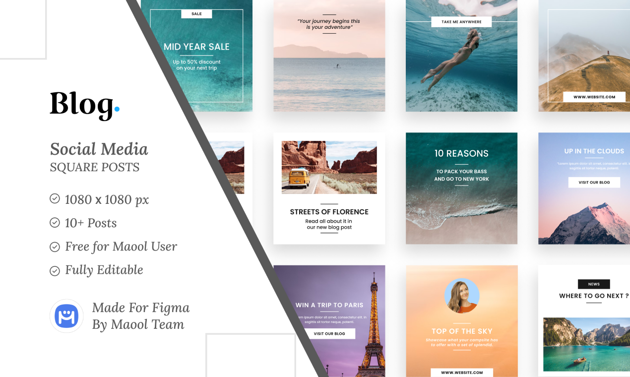 10+ Social Media Posts For Blogs | Maool